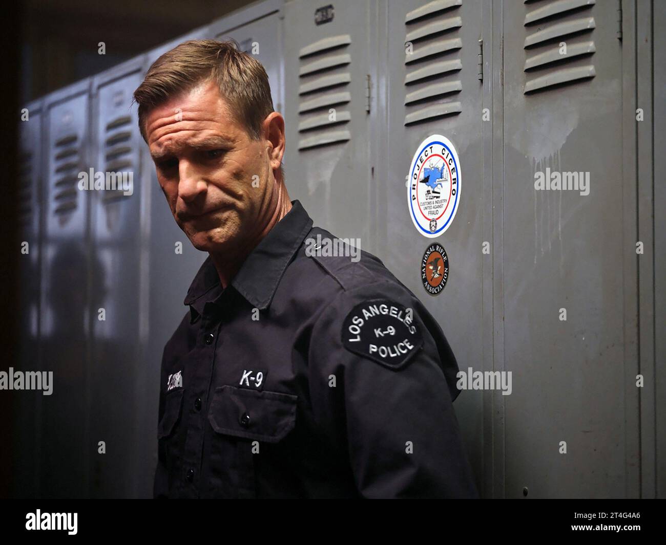 MUZZLE, Aaron Eckhart, 2023. ph: Steve Squall /© RLJE Films / Courtesy ...