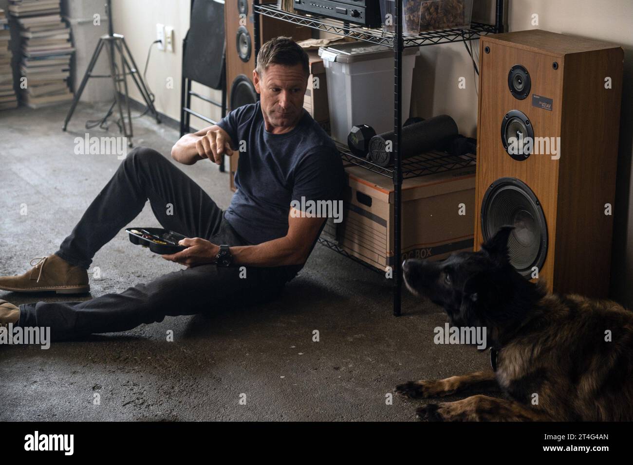 MUZZLE, Aaron Eckhart, 2023. ph: Steve Squall /© RLJE Films / Courtesy ...