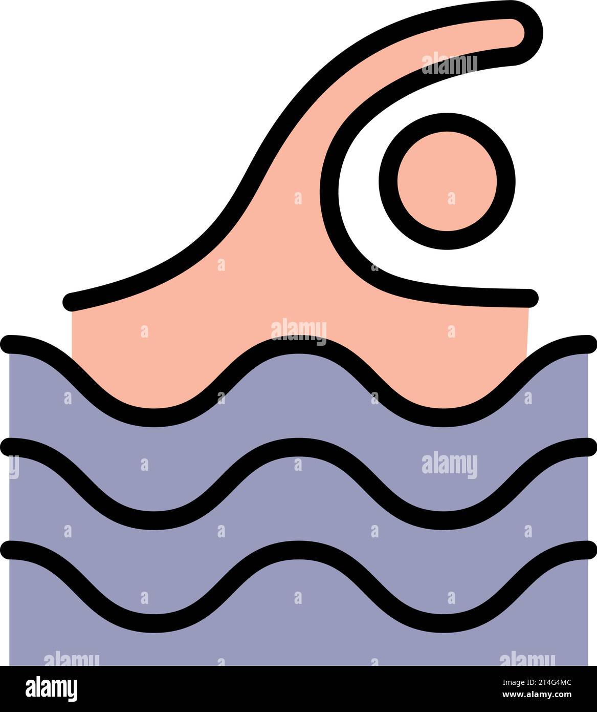 Pool flat icon. Single high quality symbol of water for web design or ...