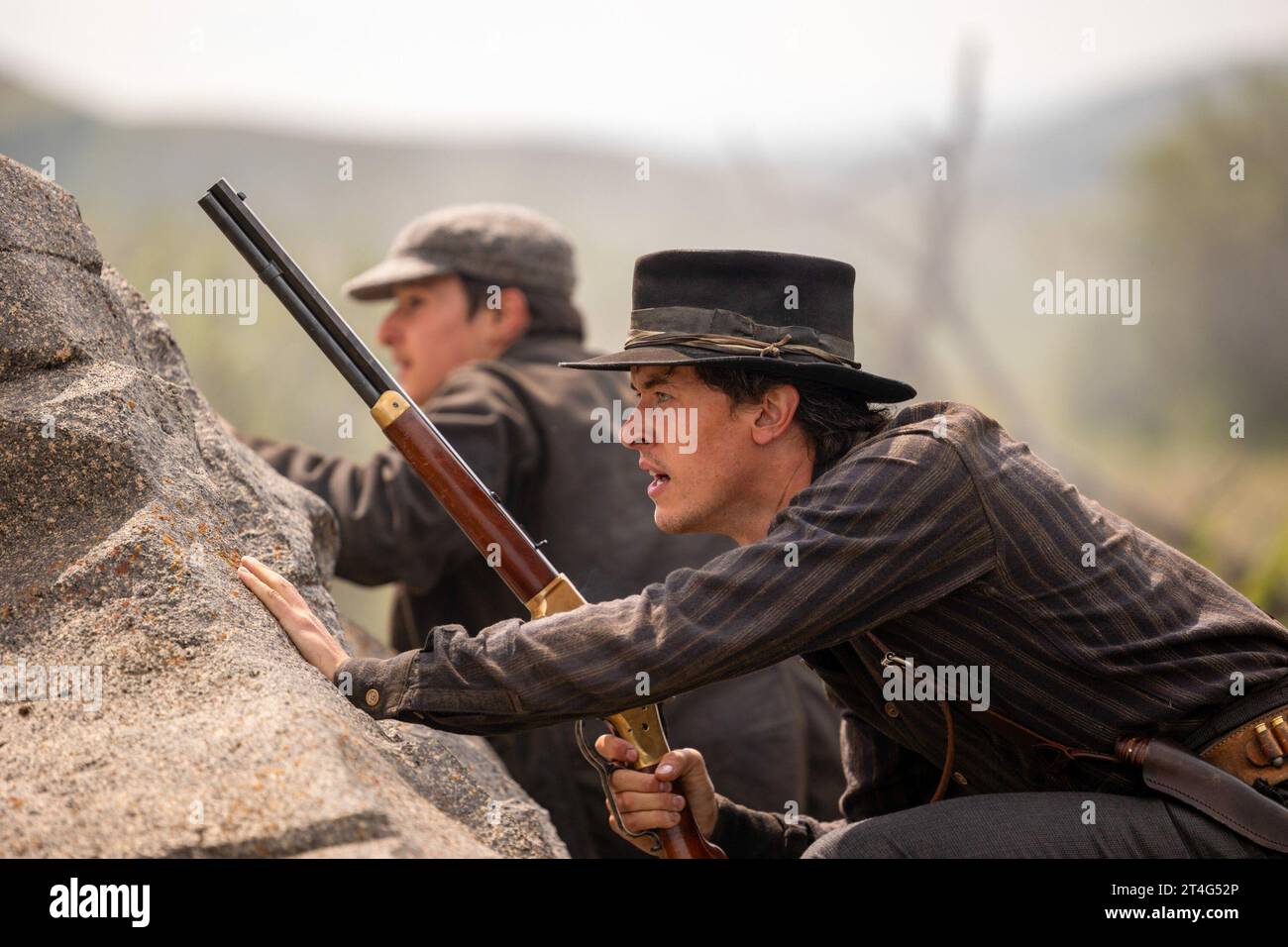 BILLY THE KID, from left: Pepe Johnson, Tom Blyth as Billy the Kid ...