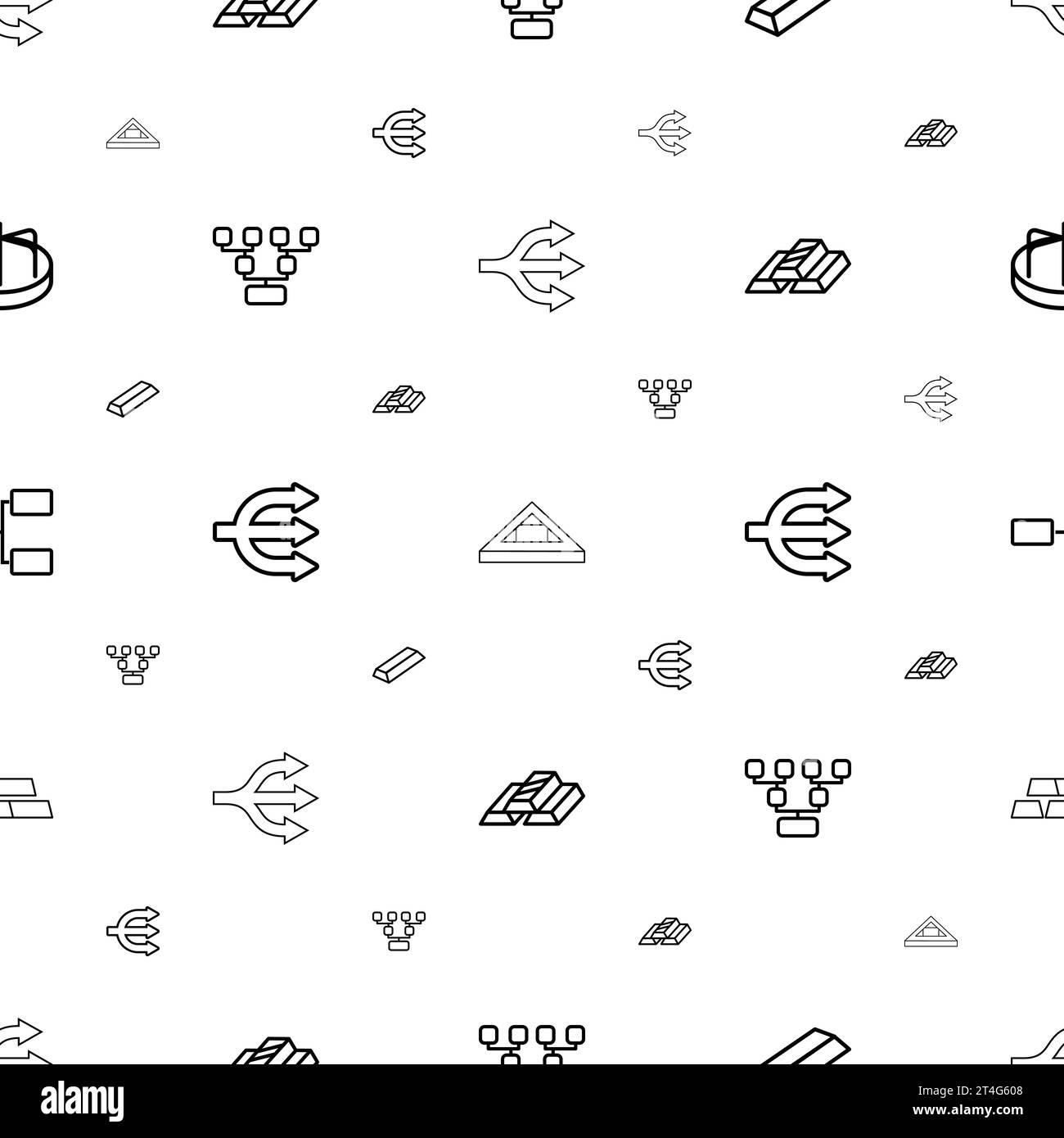 Pyramid icons pattern seamless white background Vector Image Stock ...