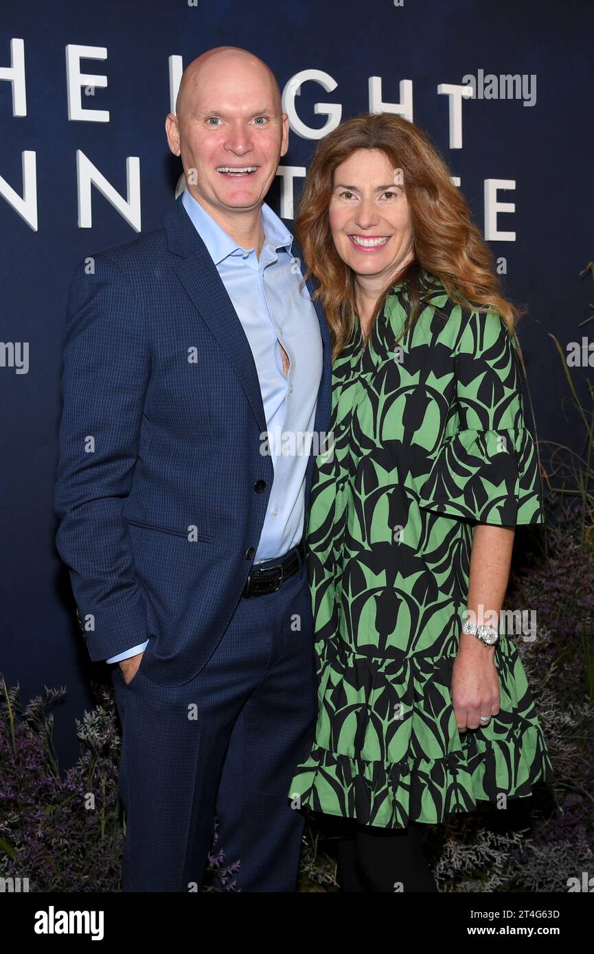 New York, USA. 30th Oct, 2023. Anthony Doerr and Shauna Doerr attending ...