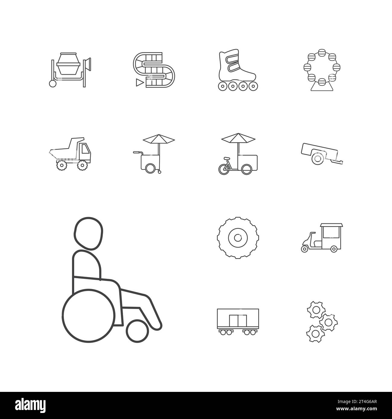 Concrete trolley Stock Vector Images - Alamy