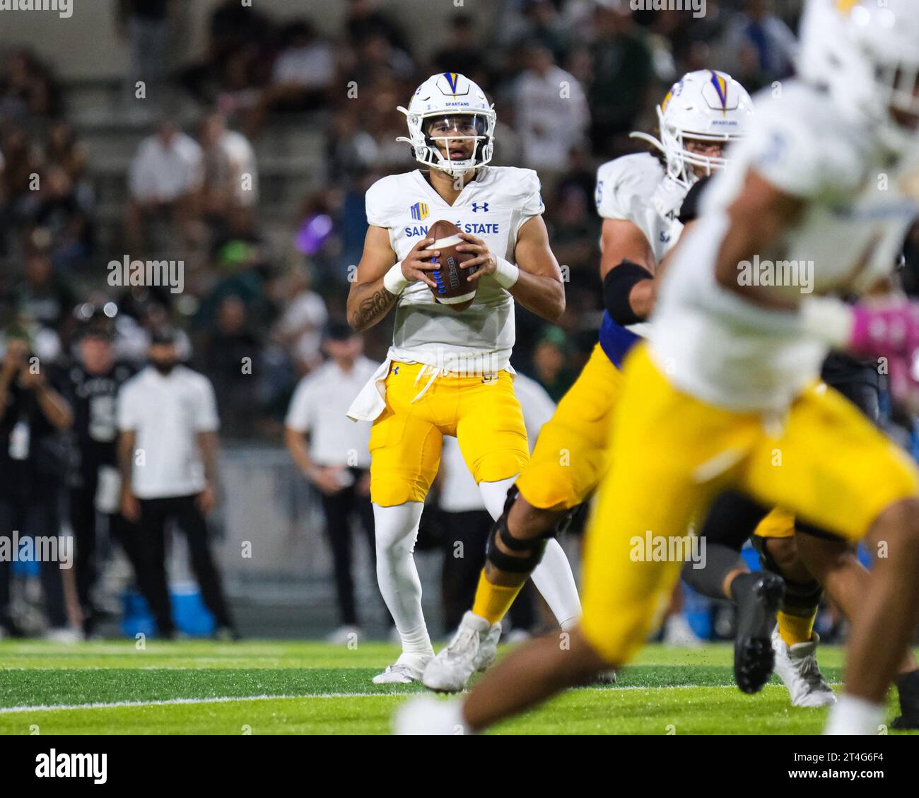 October 28, 2023: San Jose State Spartans quarterback Chevan Cordeiro ...