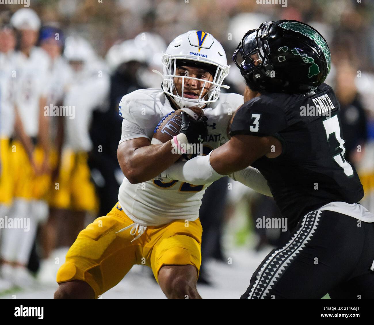 October 28, 2023: San Jose State Spartans running back Kairee Robinson ...