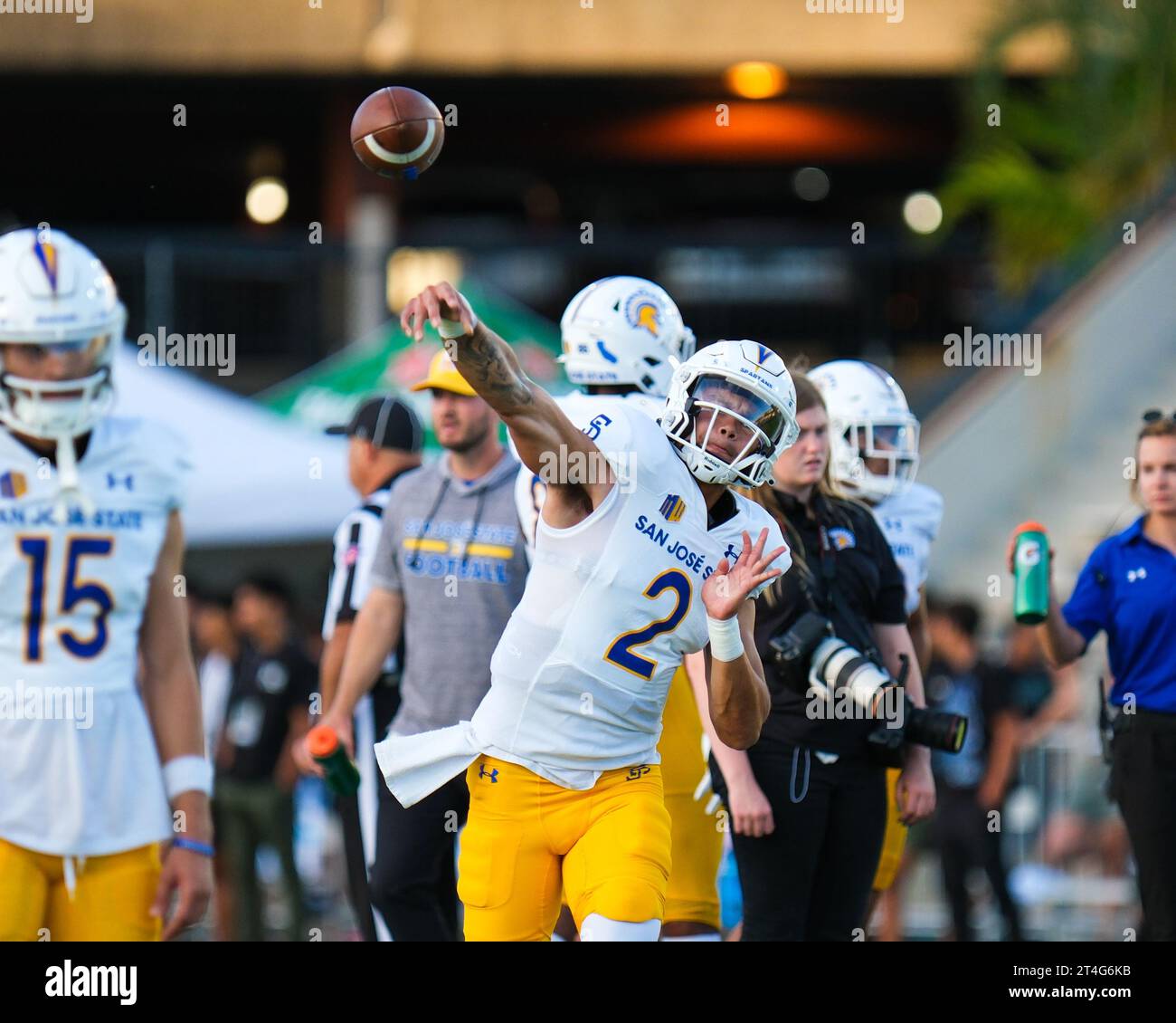 October 28, 2023: San Jose State Spartans quarterback Chevan Cordeiro ...