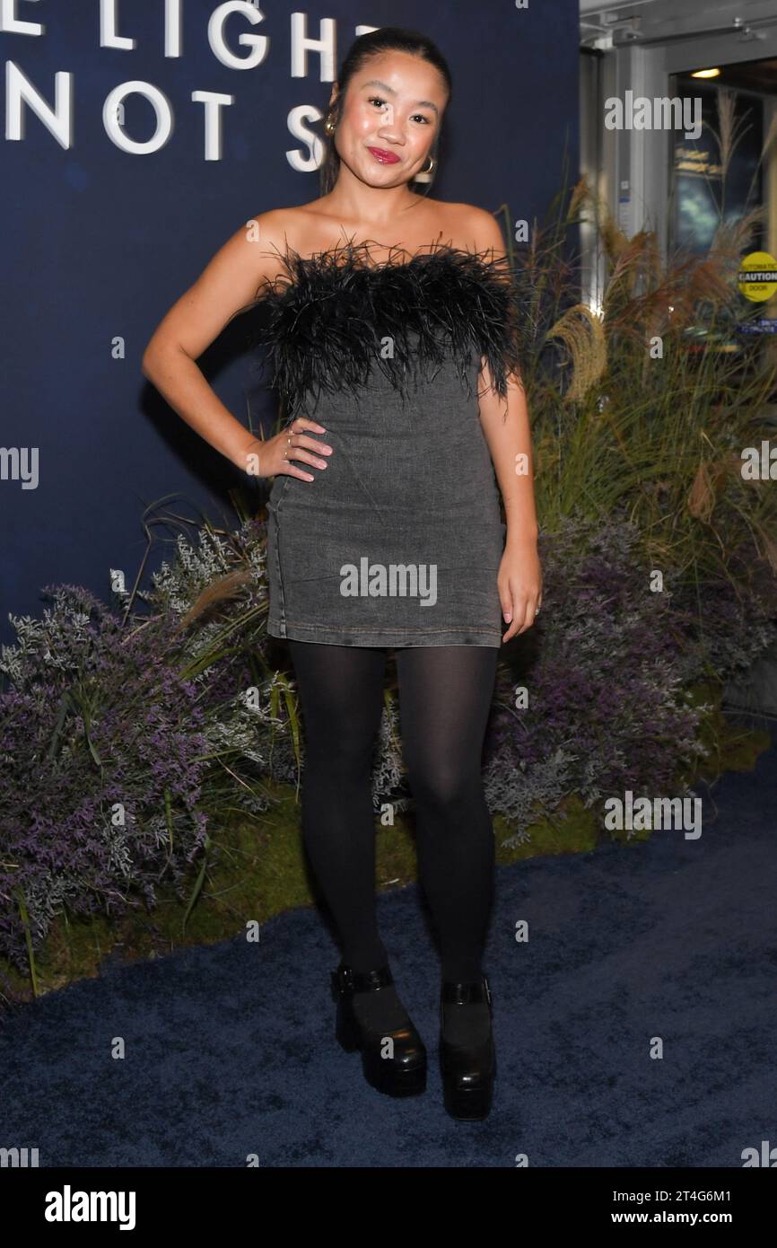 New York, USA. 30th Oct, 2023. Nadia Bilodeau attending 'All The Light We Cannot See' film ...