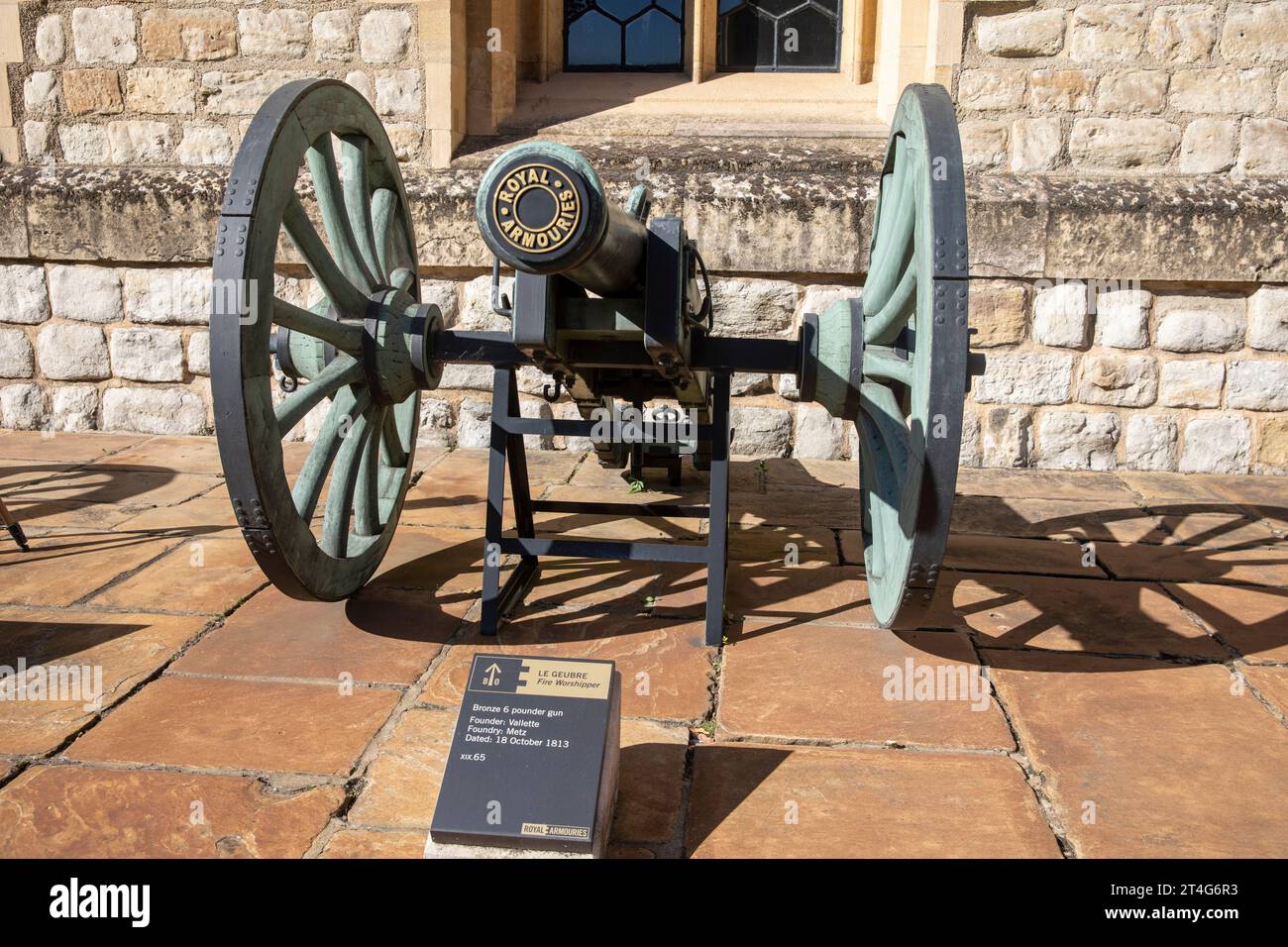 Waterloo battery at Waterloo barracks Tower of London, with captured ...
