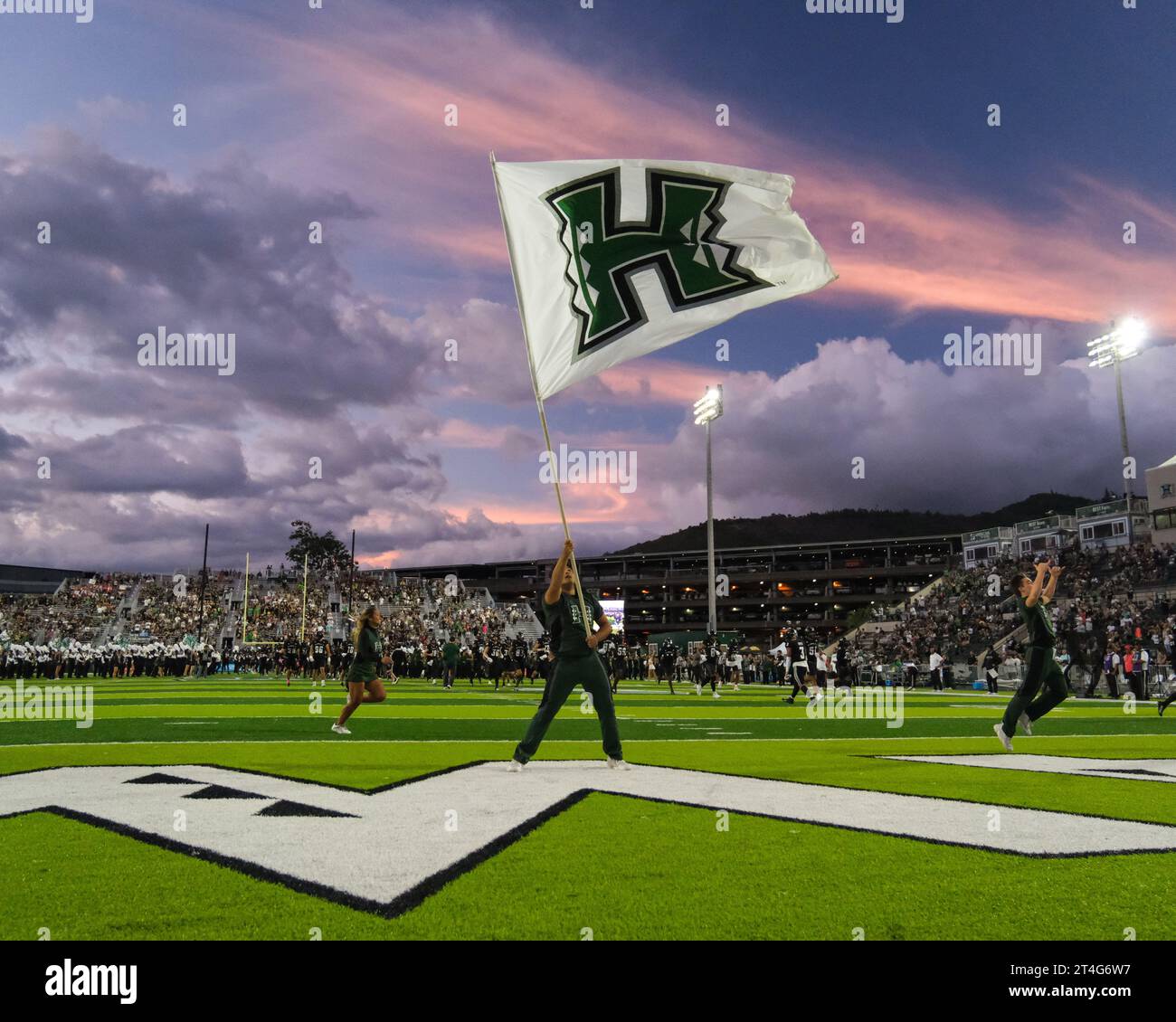 Hawaii warriors football hi-res stock photography and images - Alamy