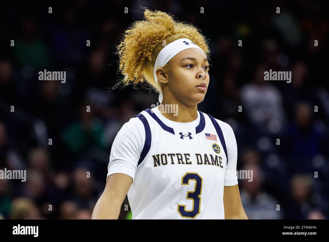 South Bend, Indiana, USA. 30th Oct, 2023. Notre Dame guard Hannah ...