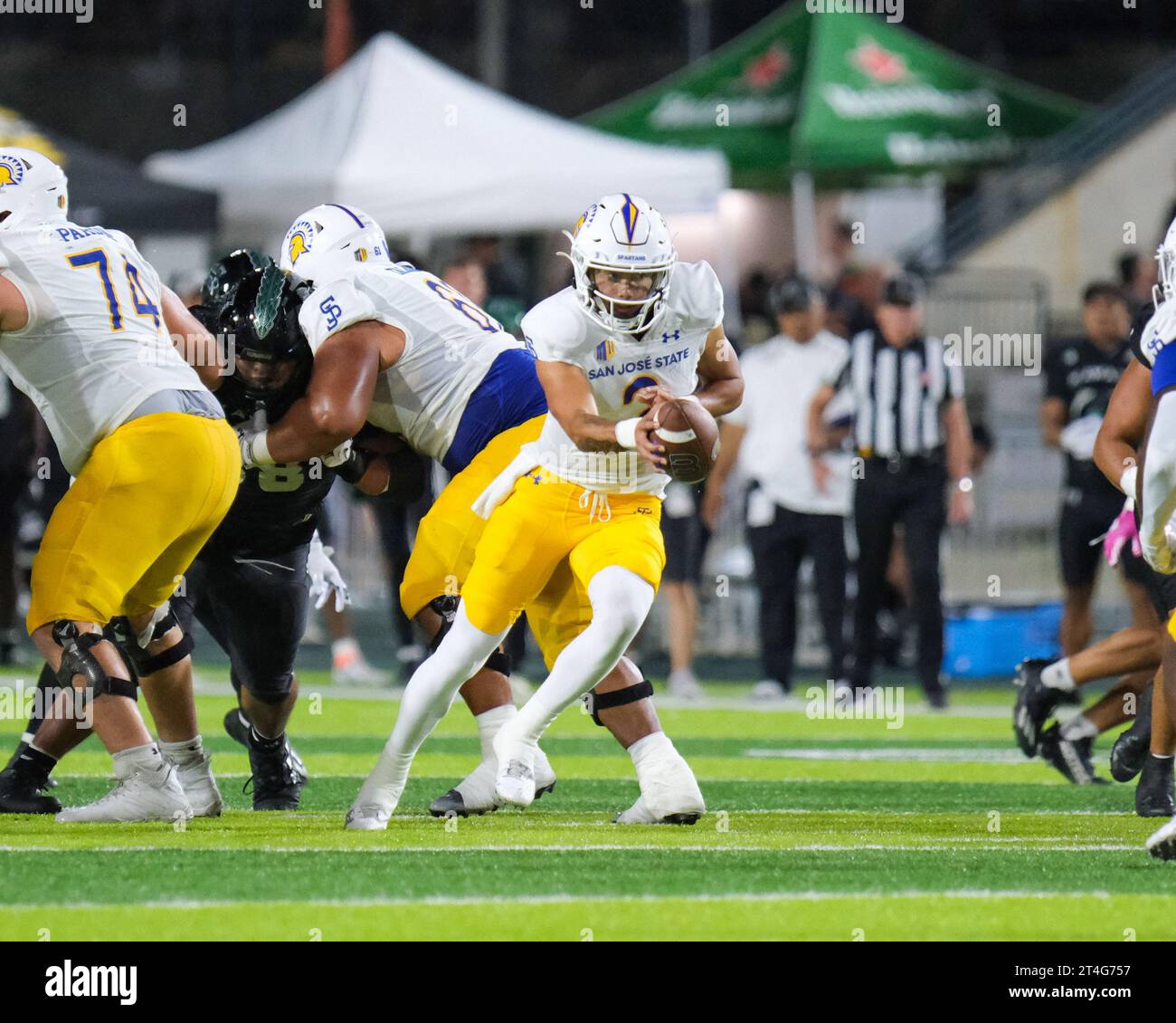 October 28, 2023: San Jose State Spartans quarterback Chevan Cordeiro ...