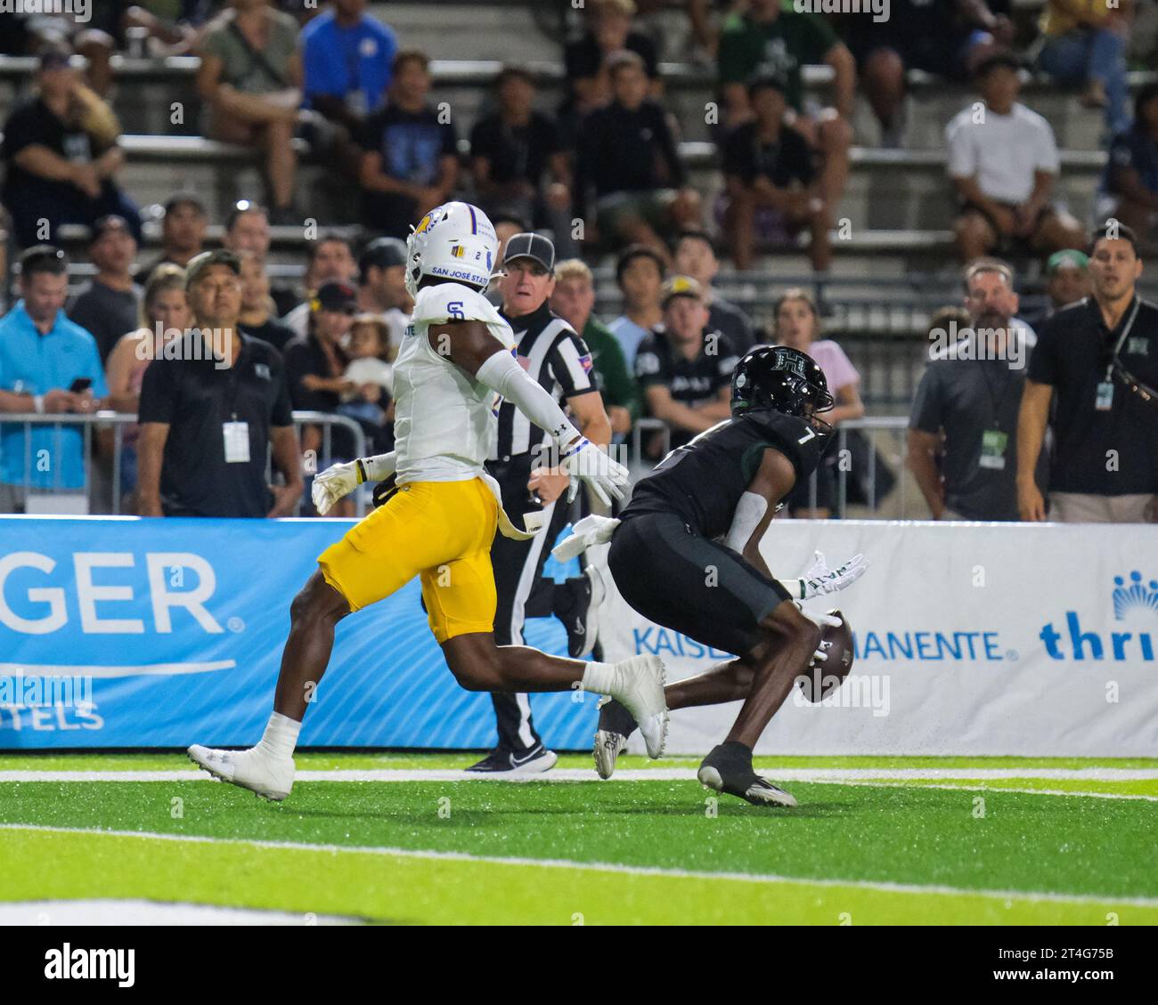 October 28, 2023: Hawaii Rainbow Warriors wide receiver Steven McBride ...