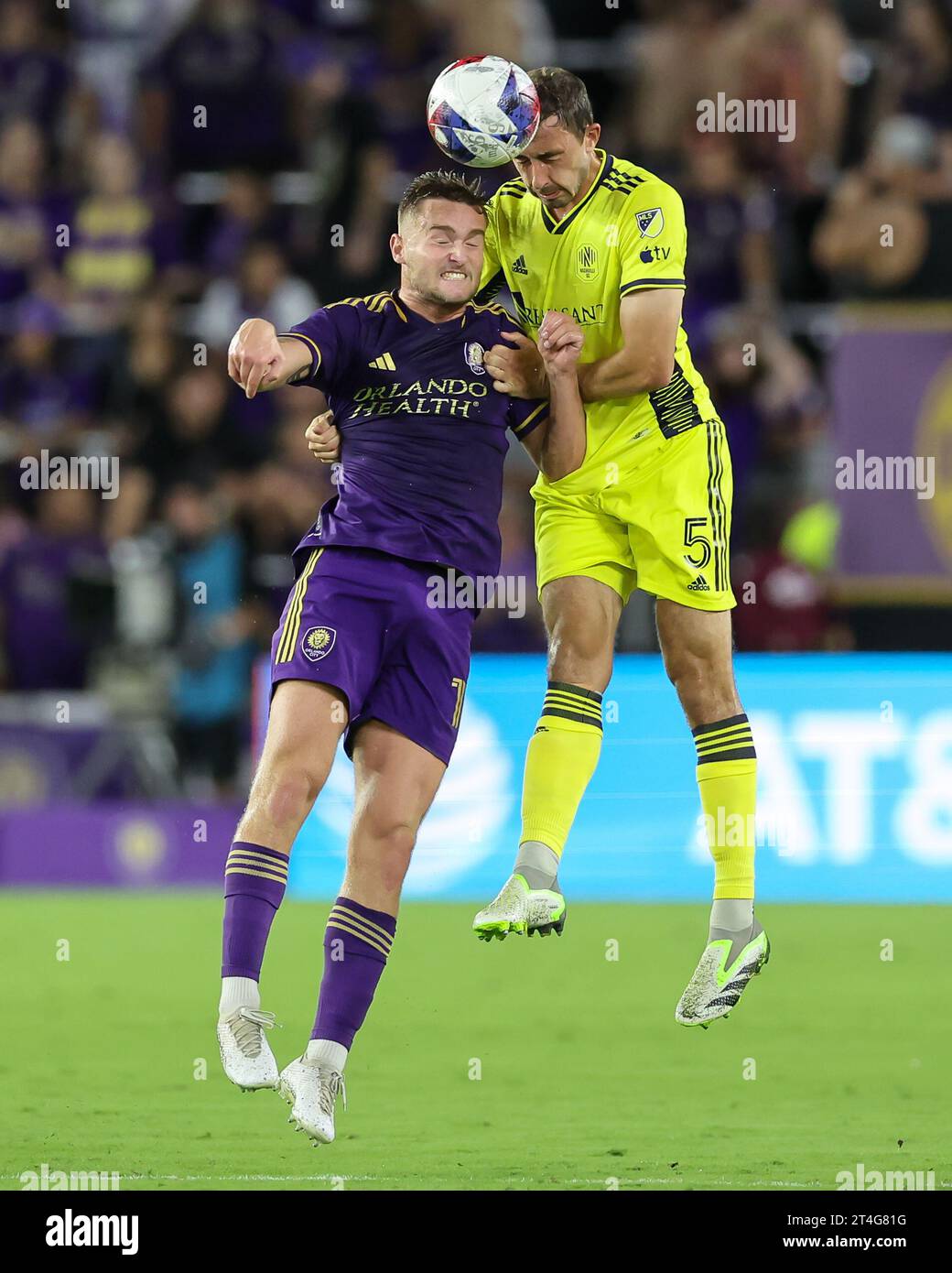 Orlando, Florida, USA. 30th Oct, 2023. Nashville SC defender JACK MAHER ...