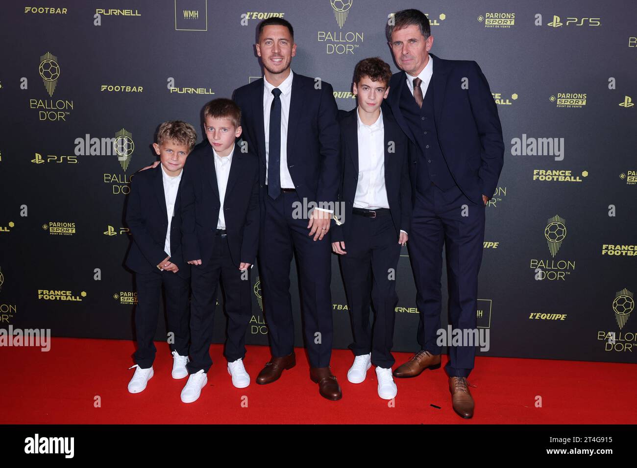 Paris, France. 30th October, 2023. Eden Hazard and guests arrives at ...