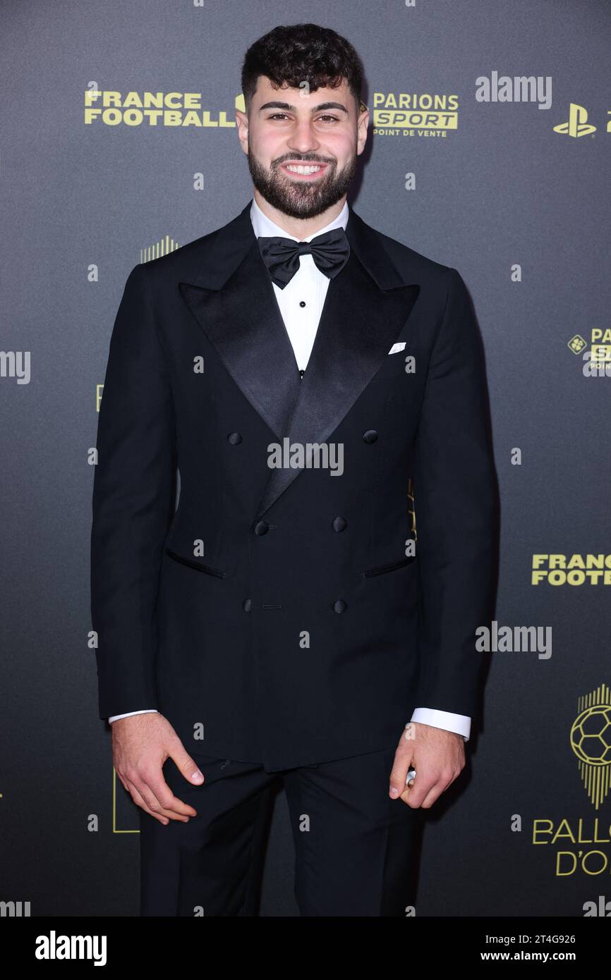 Paris, France. 30th October, 2023. Josko Gvardiol arrives at the Ballon ...