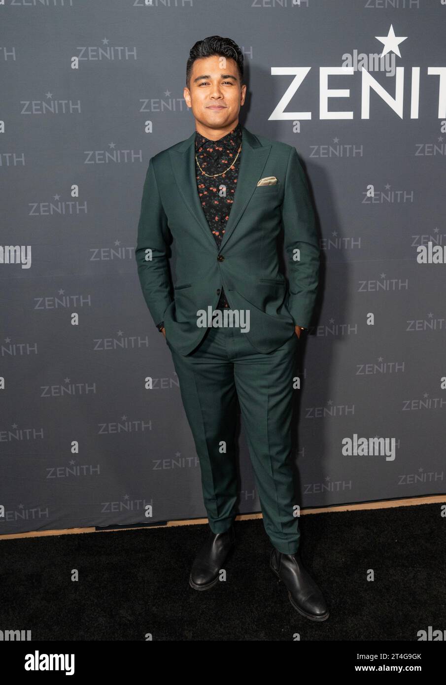 Jordan Andino attends launch of limited edition of watch with green ...