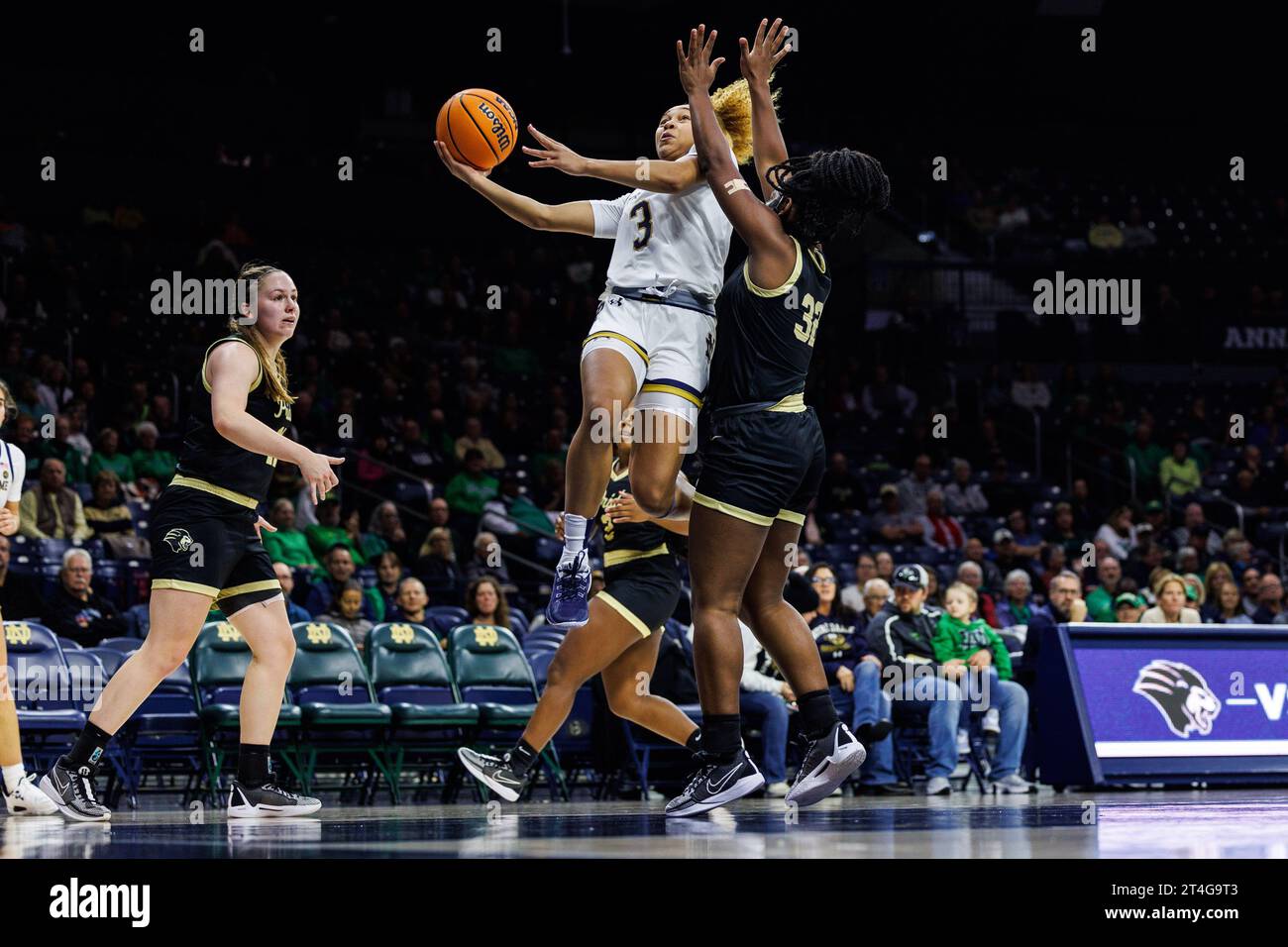 USA. 30th Oct, 2023. October 30, 2023: Notre Dame guard Hannah Hidalgo ...