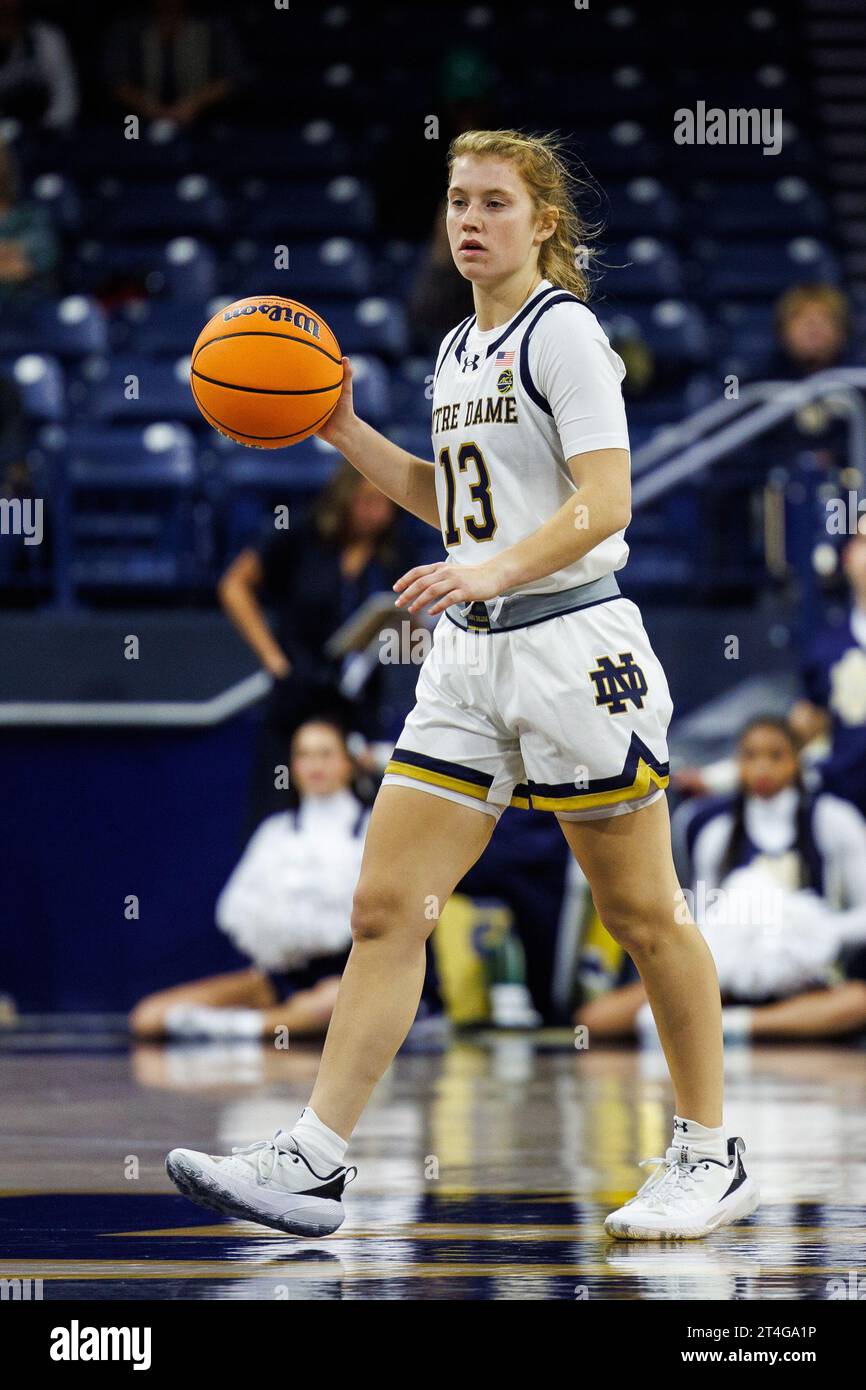 USA. 30th Oct, 2023. October 30, 2023: Notre Dame guard Anna DeWolfe ...