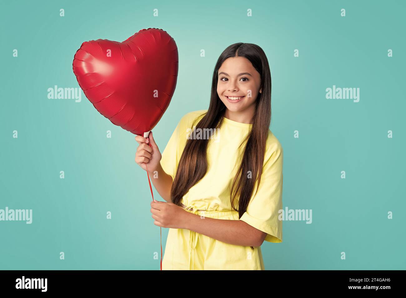 Happy girl face, positive and smiling emotions. Portrait of child ...