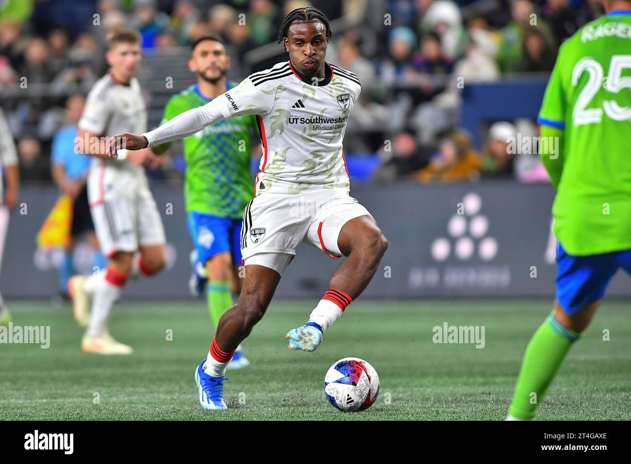 October 30, 2023: FC Dallas forward Dante Sealy (11) during the MLS ...