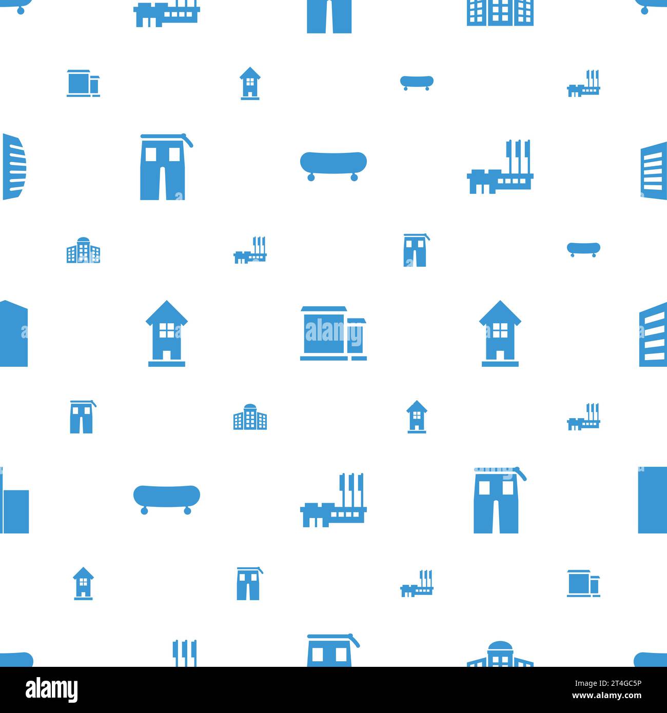 Urban icons pattern seamless white background Vector Image Stock Vector ...