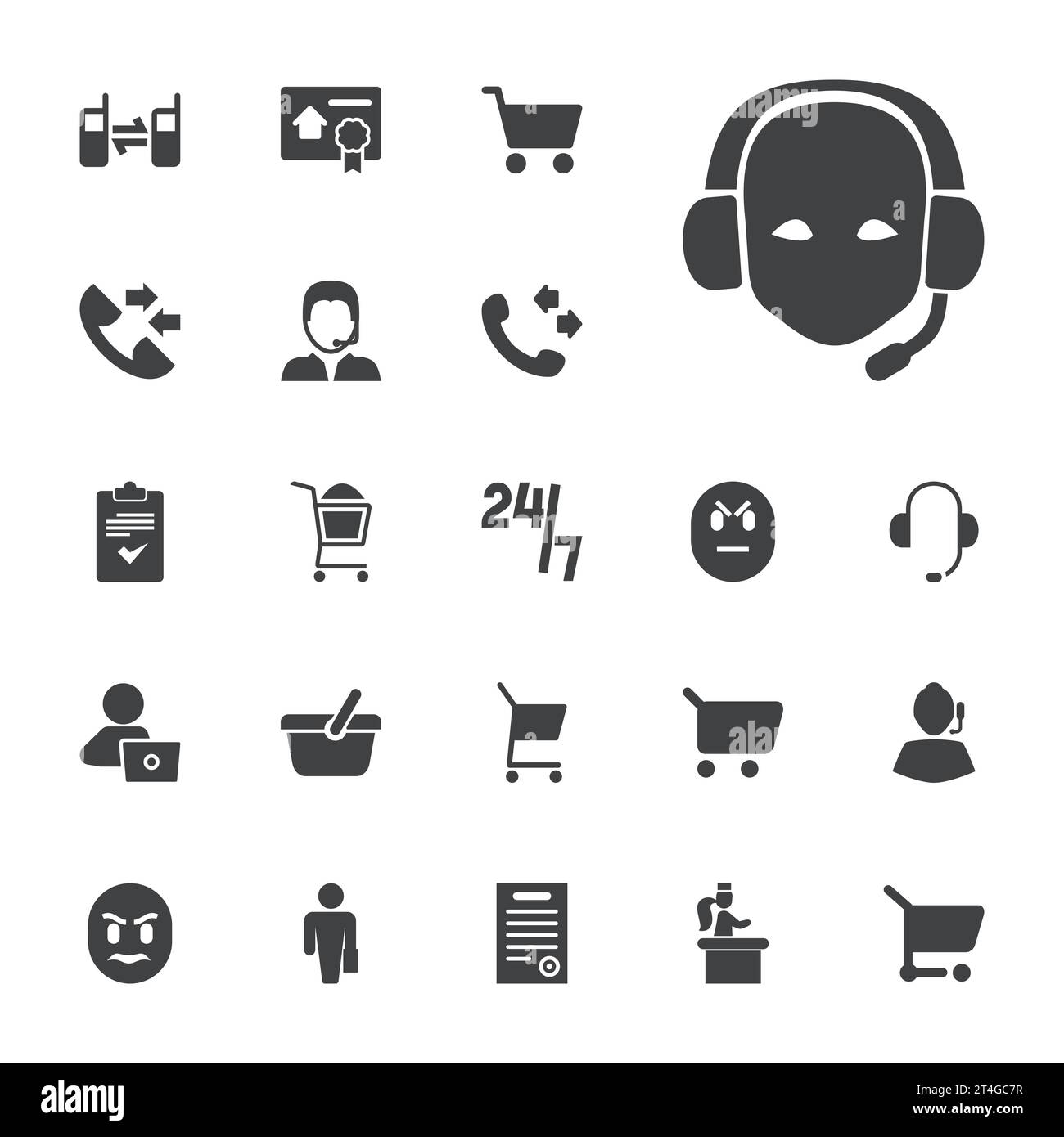 Customer phone angry illustration Cut Out Stock Images & Pictures - Alamy