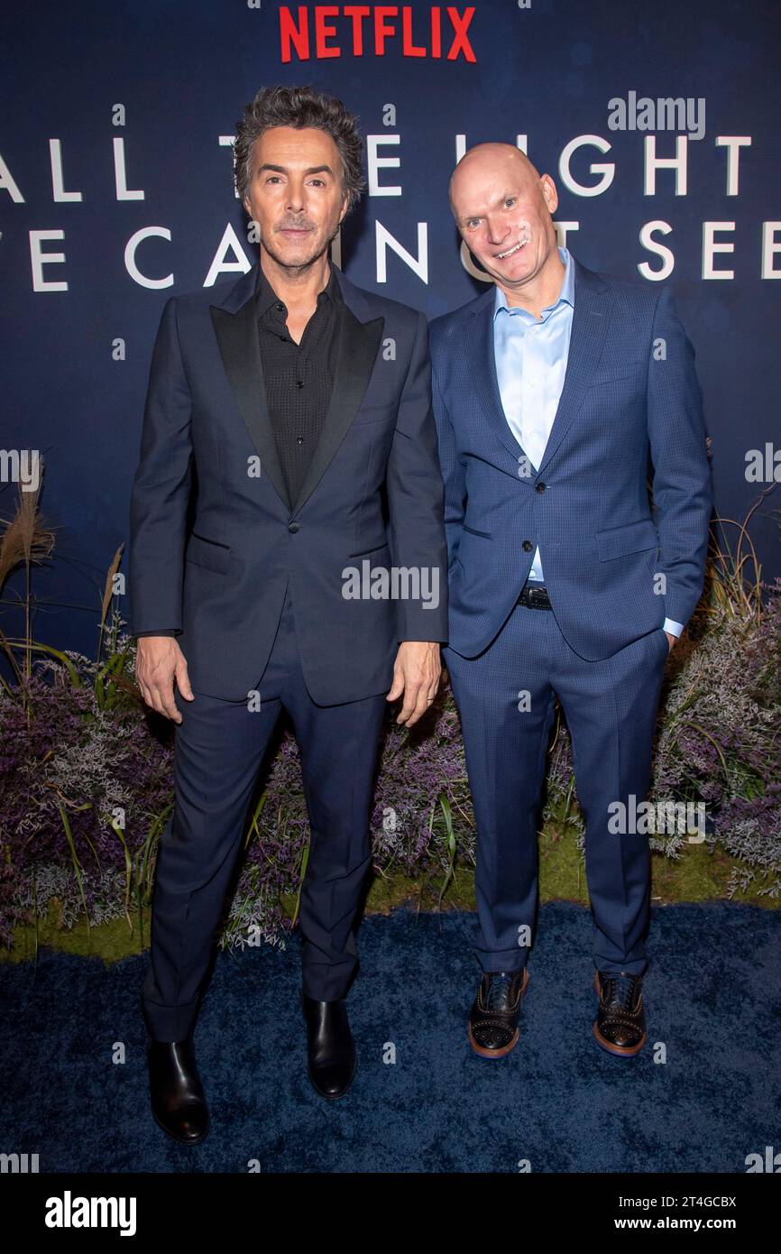 New York, United States. 30th Oct, 2023. Director Shawn Levy and author ...
