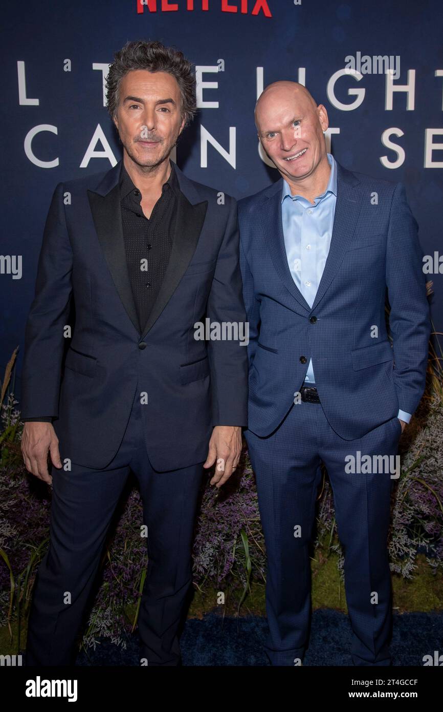 New York, United States. 30th Oct, 2023. Director Shawn Levy and author ...