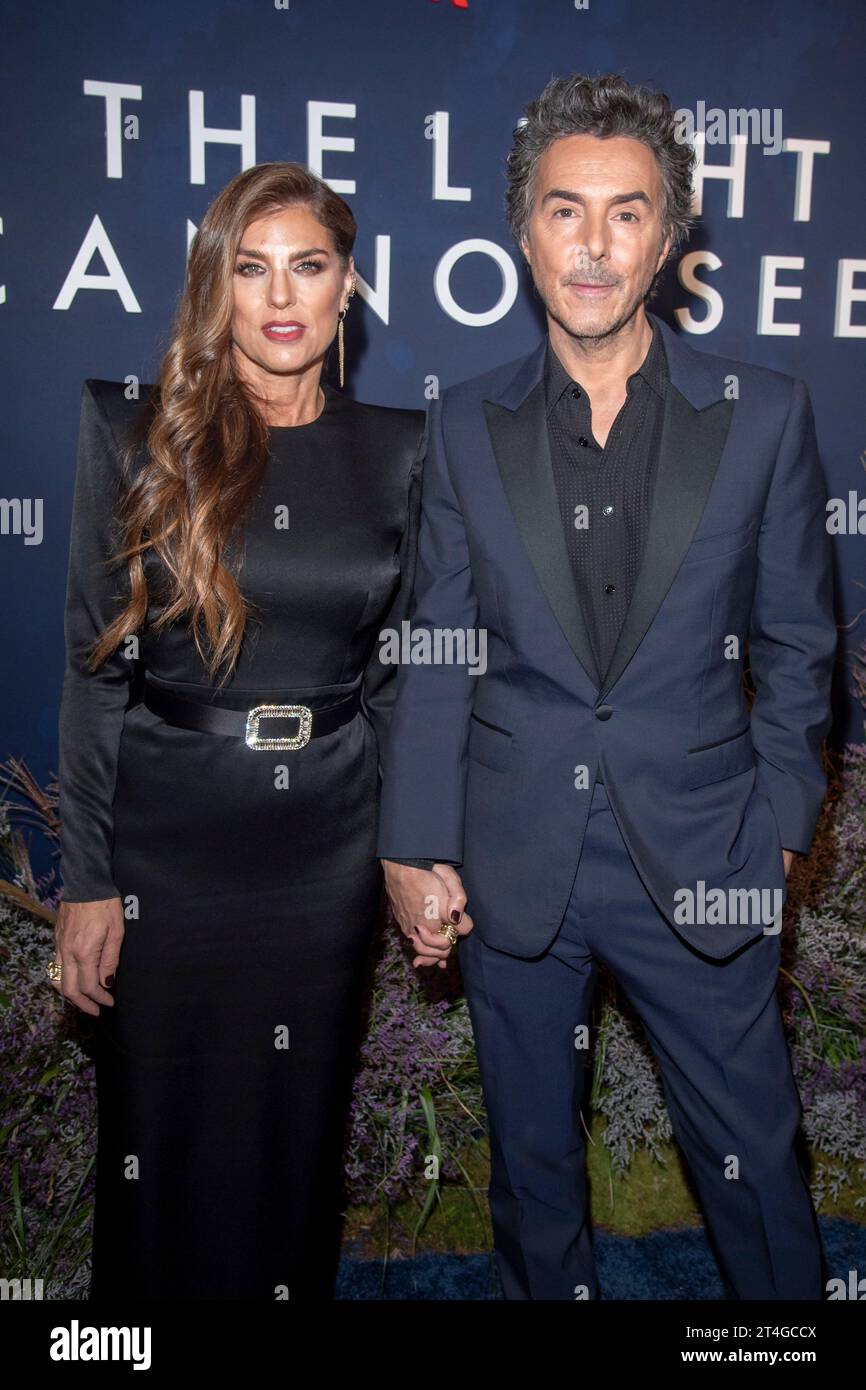 New York, United States. 30th Oct, 2023. Serena Levy and Shawn Levy ...