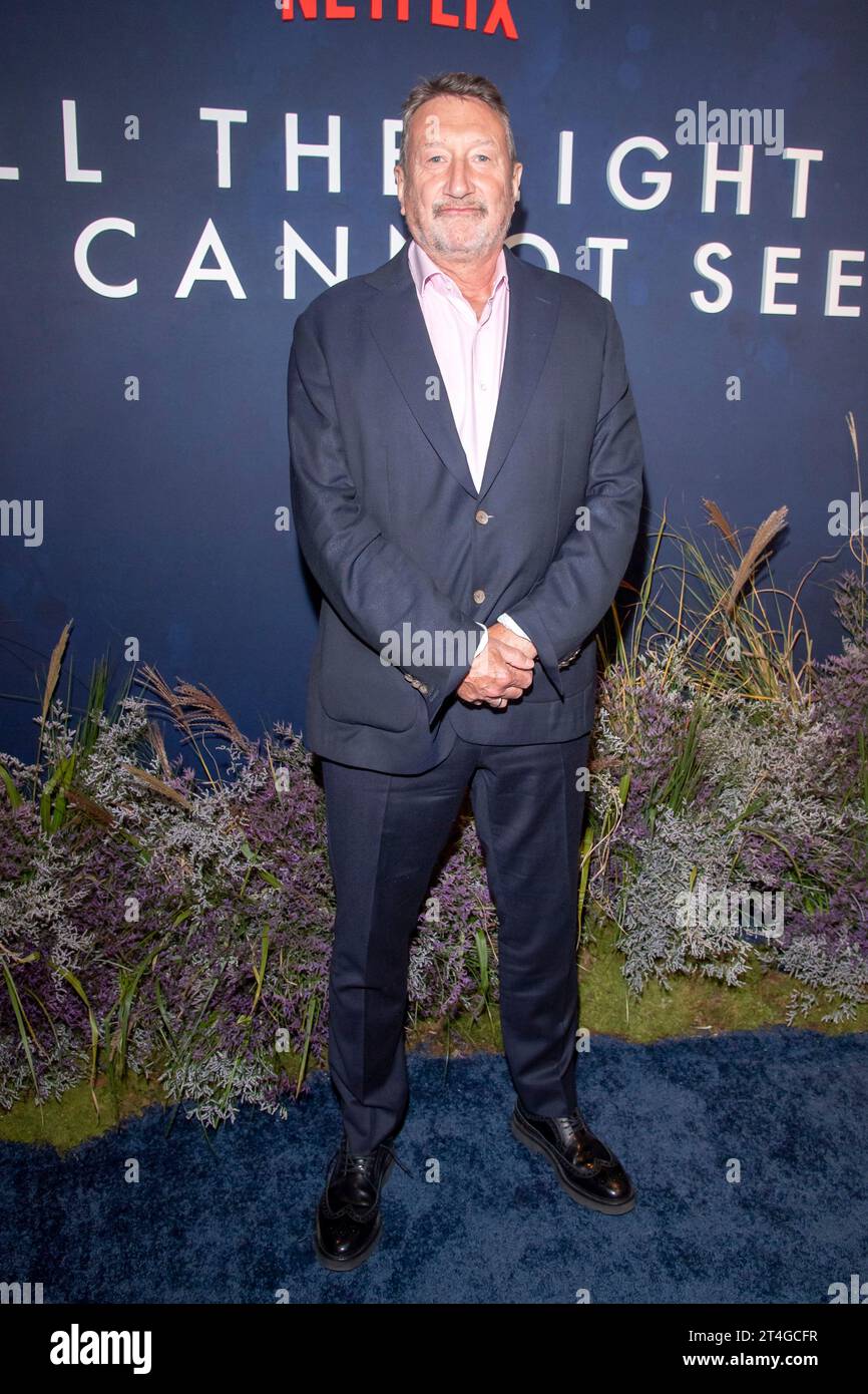 New York, United States. 30th Oct, 2023. Screenwriter Steven Knight ...