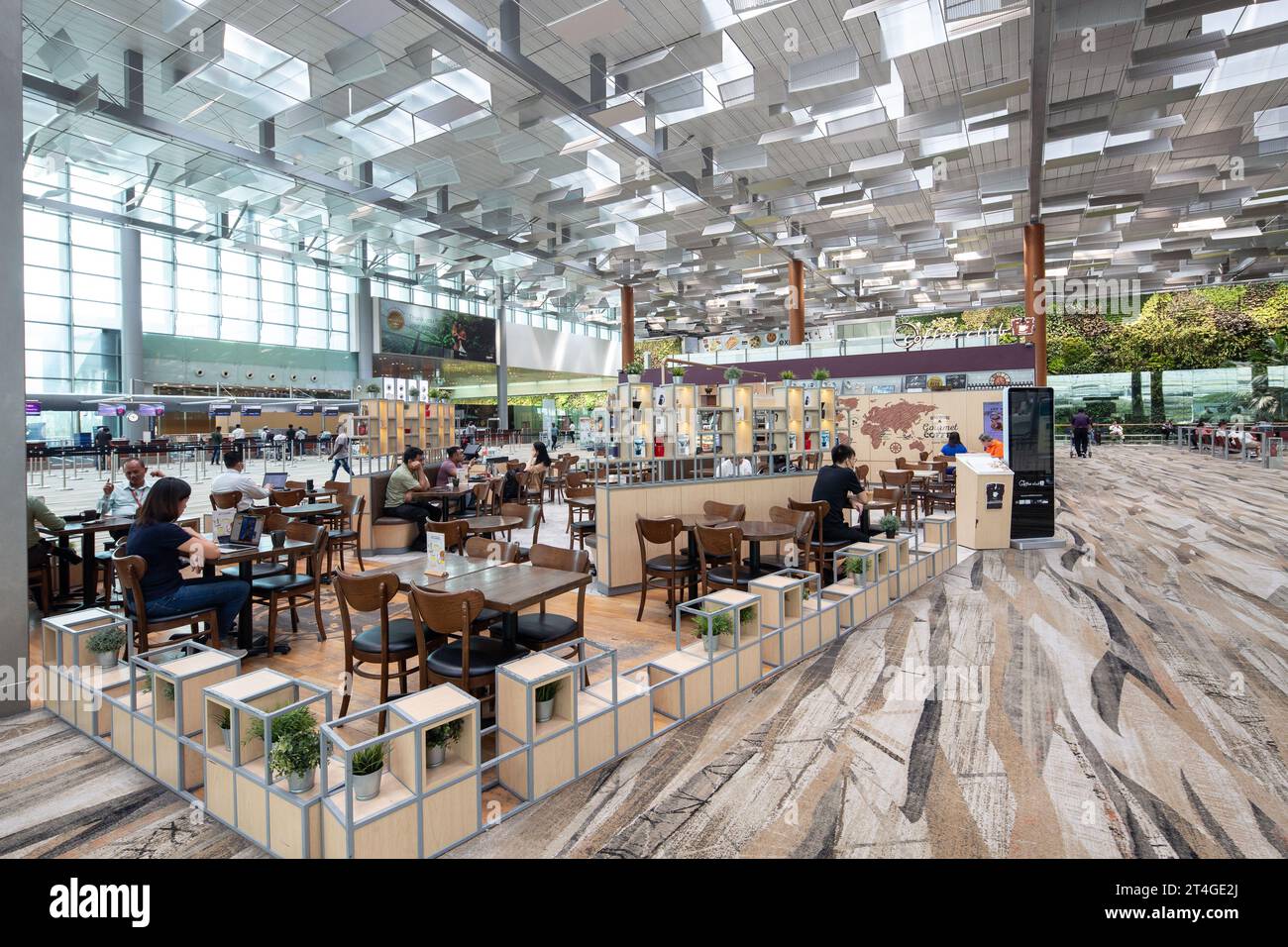 O' Coffee Club at Changi Airport Terminal 3. Visitors can relax at the ...