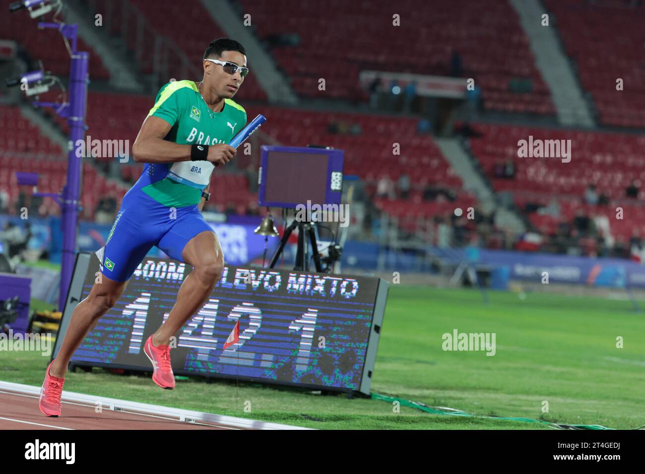 Santiago, Chile. 30th Oct, 2023. ATHLETICS/FINALS/TEST/MEN/GAMES/PAN ...