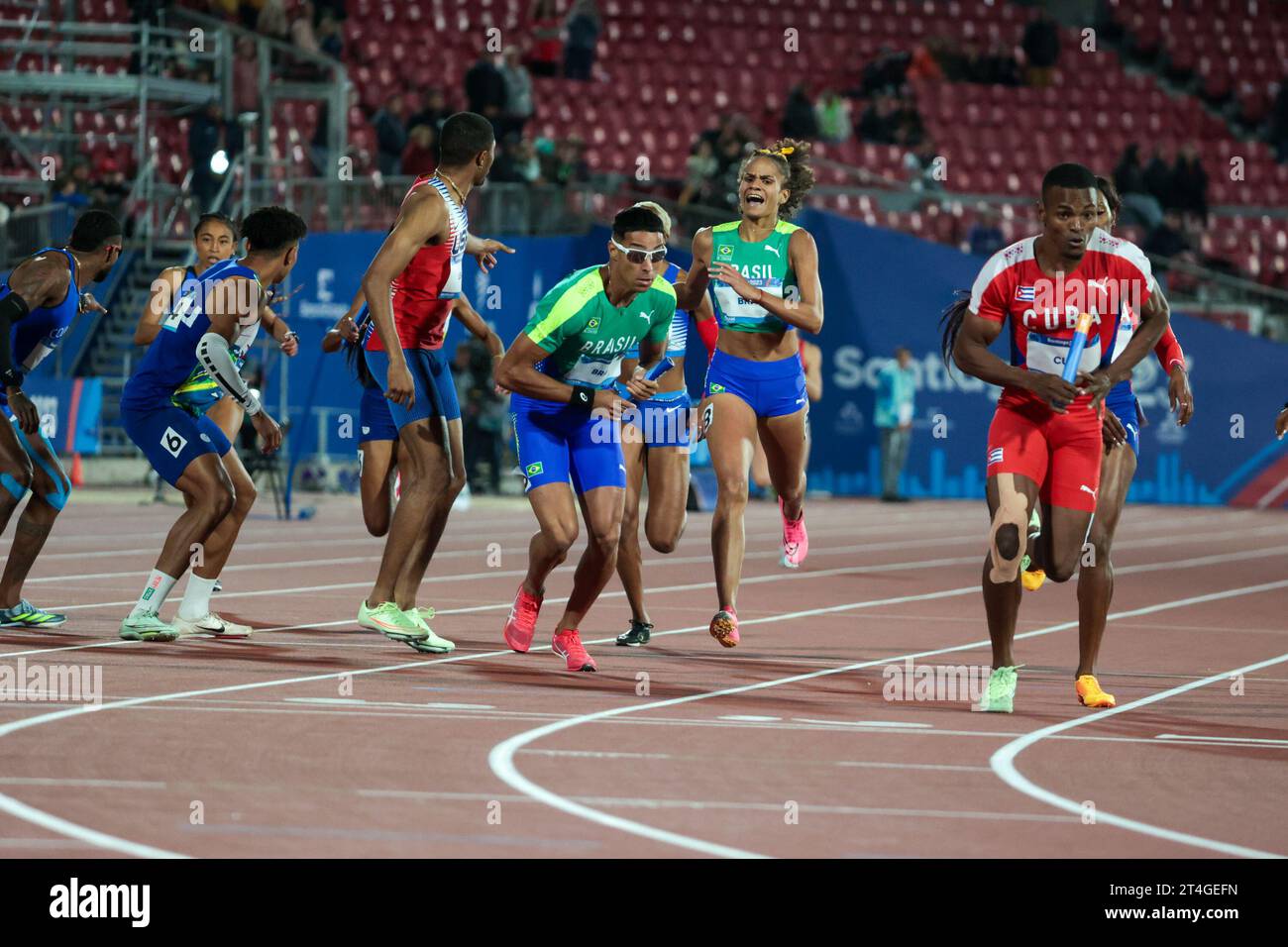 Santiago, Chile. 30th Oct, 2023. ATHLETICS/FINALS/TEST/MEN/GAMES/PAN ...