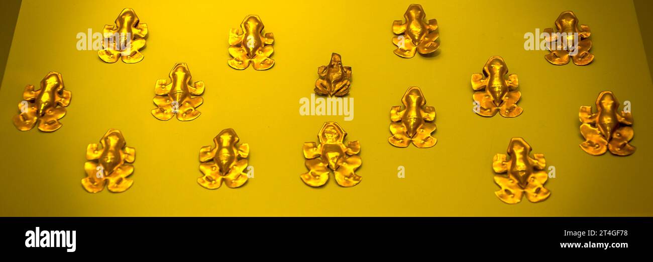 Pre-Columbian gold artifacts showcased at Bogota's Gold Museum ...