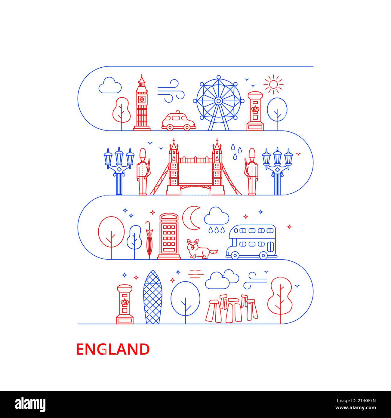 Bus and england Cut Out Stock Images & Pictures - Alamy