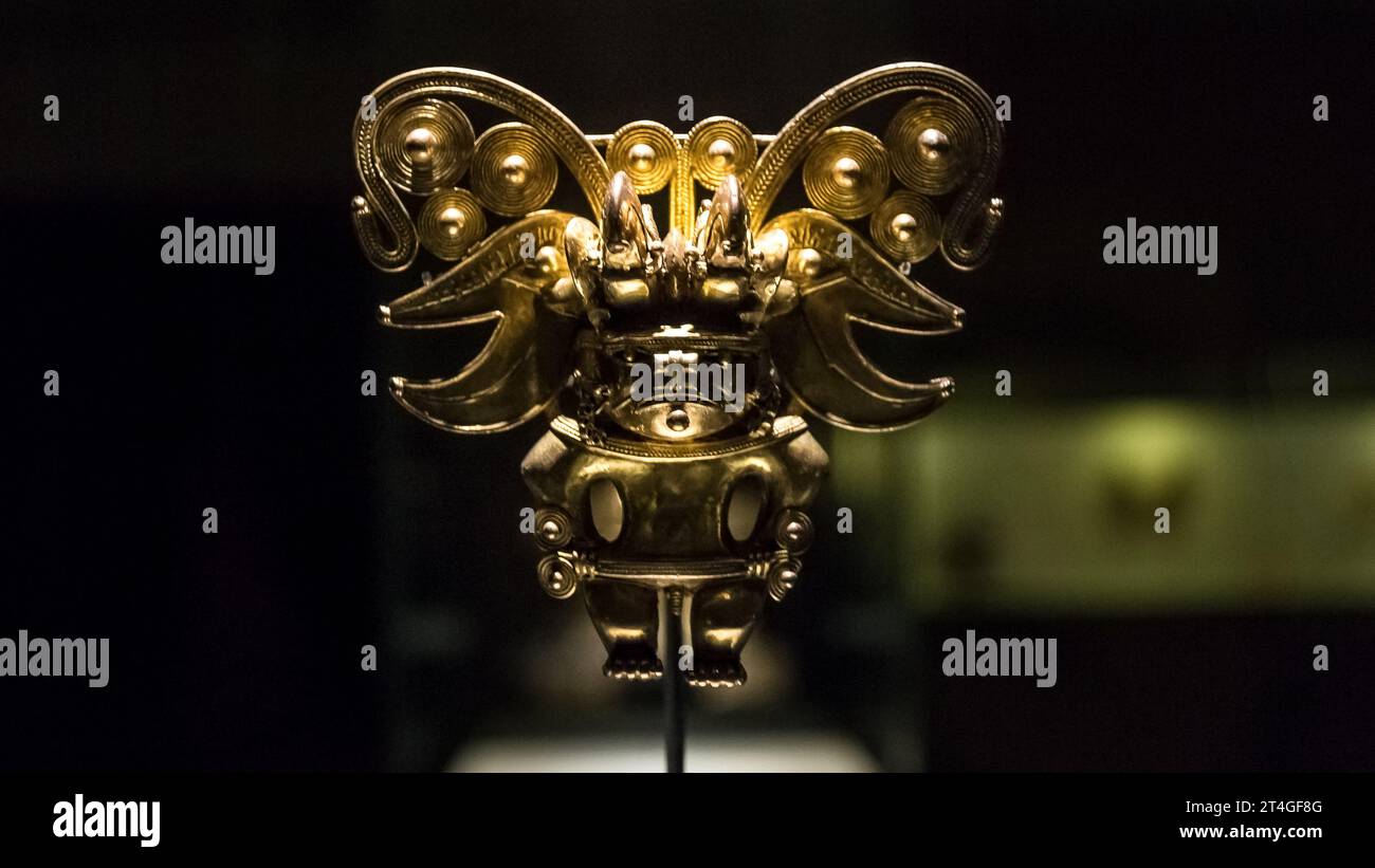 Pre-Columbian gold artifacts showcased at Bogota's Gold Museum ...