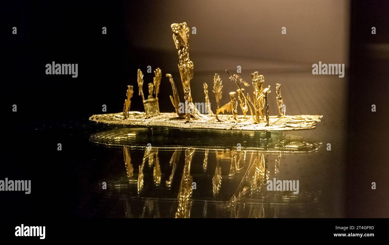 Pre-Columbian gold artifacts showcased at Bogota's Gold Museum ...