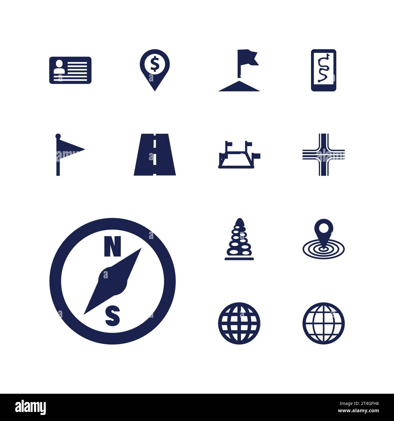 Traffic free route Stock Vector Images - Alamy