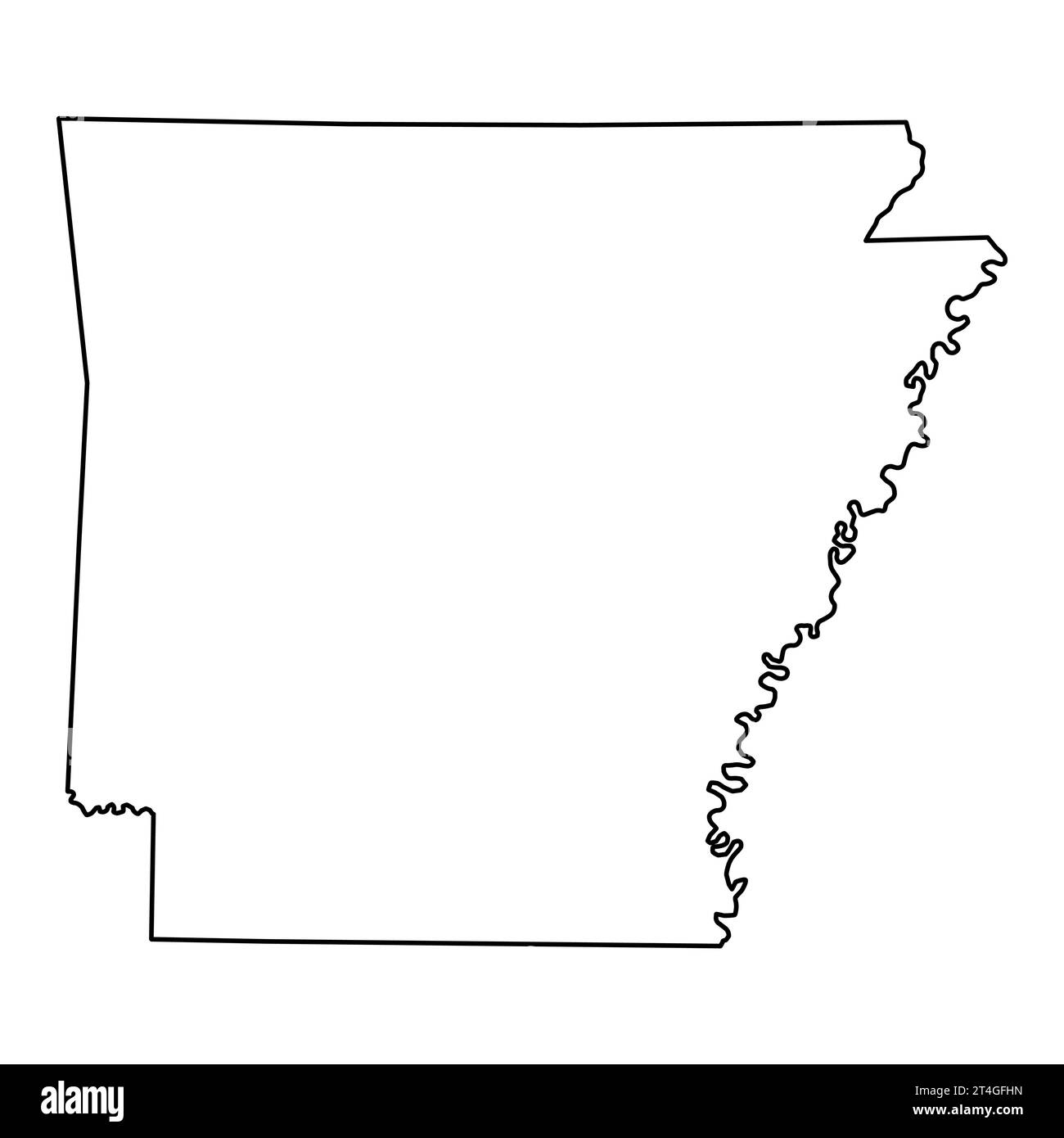 Arkansas map shape, united states of america. Flat concept icon symbol ...