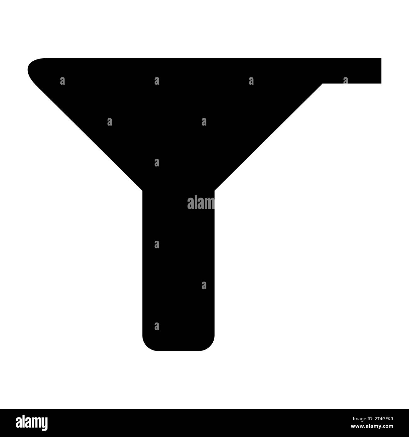 Filter button web shape icon, flat filtering symbol, funnel sign vector ...