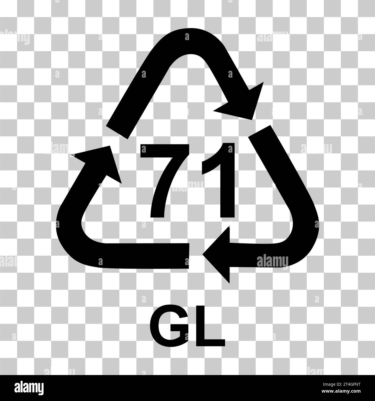 Glass symbol, ecology recycling sign isolated on white background ...