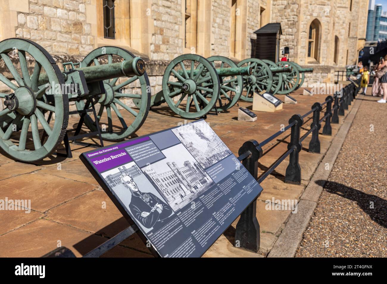 Waterloo Barracks Tower of London the Waterloo battery of captured ...