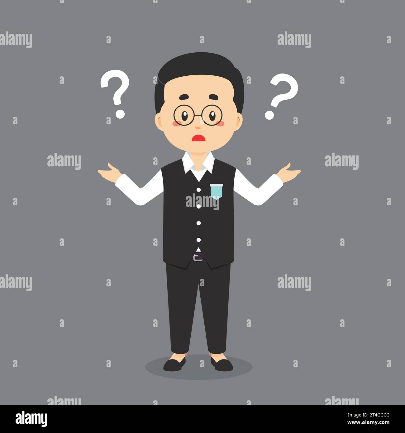 Boy greeting female teacher Stock Vector Images - Alamy