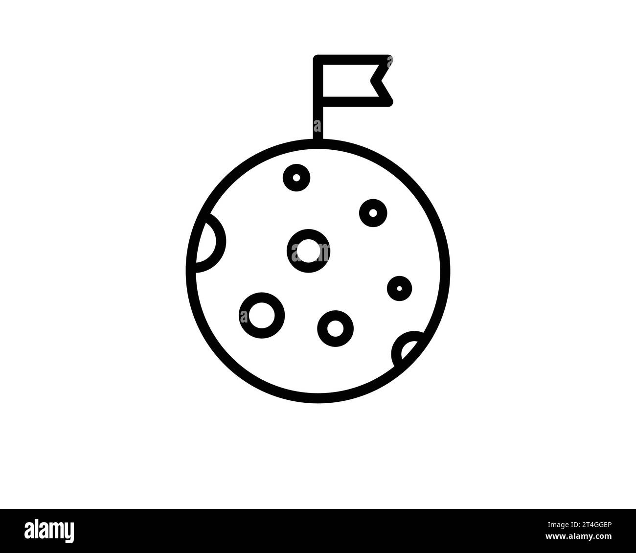 Moon silhouette isolated on white background Vector Image Stock Vector ...