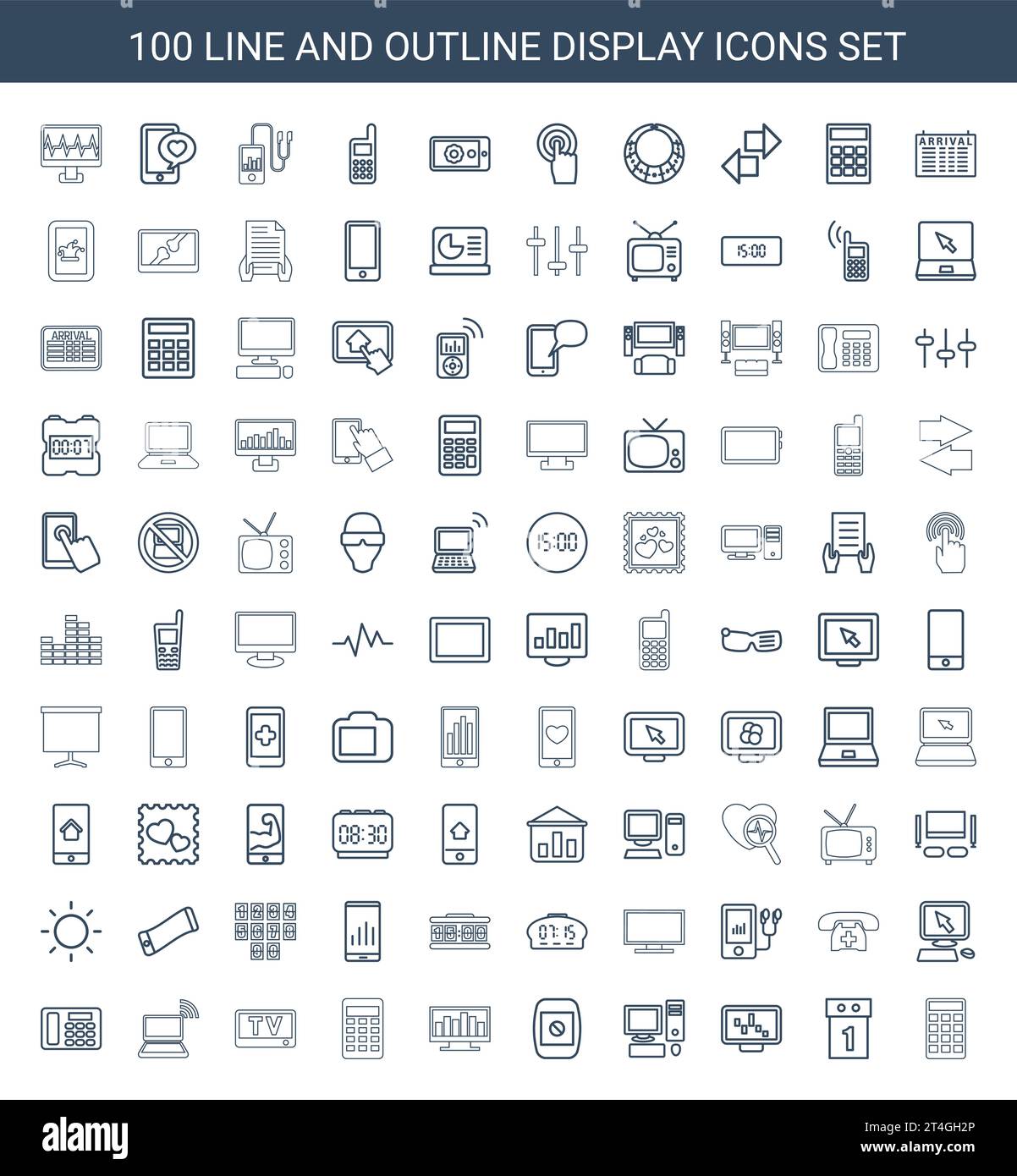 100 display Stock Vector Images - Alamy