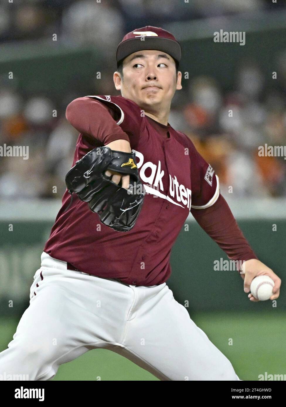 FILE: Japanese pitcher Yuki Matsui of Tohoku Rakuten Golden Eagles ...