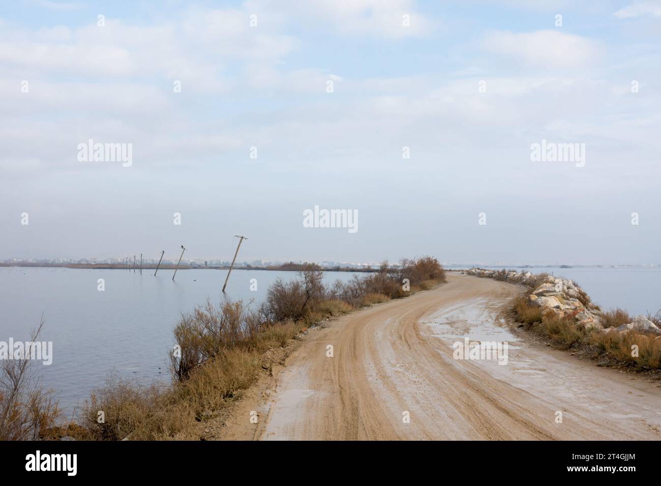Beautiful scenery in the delta of Gallikos river, Kalochori, Greece, a ...