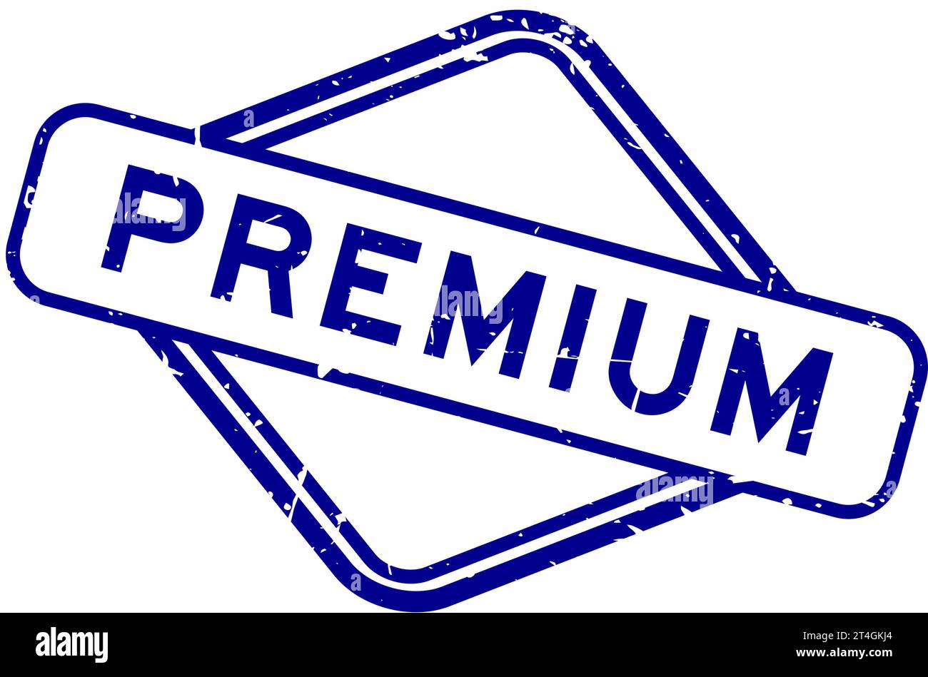 Grunge blue premium word rubber seal stamp on white background Stock ...