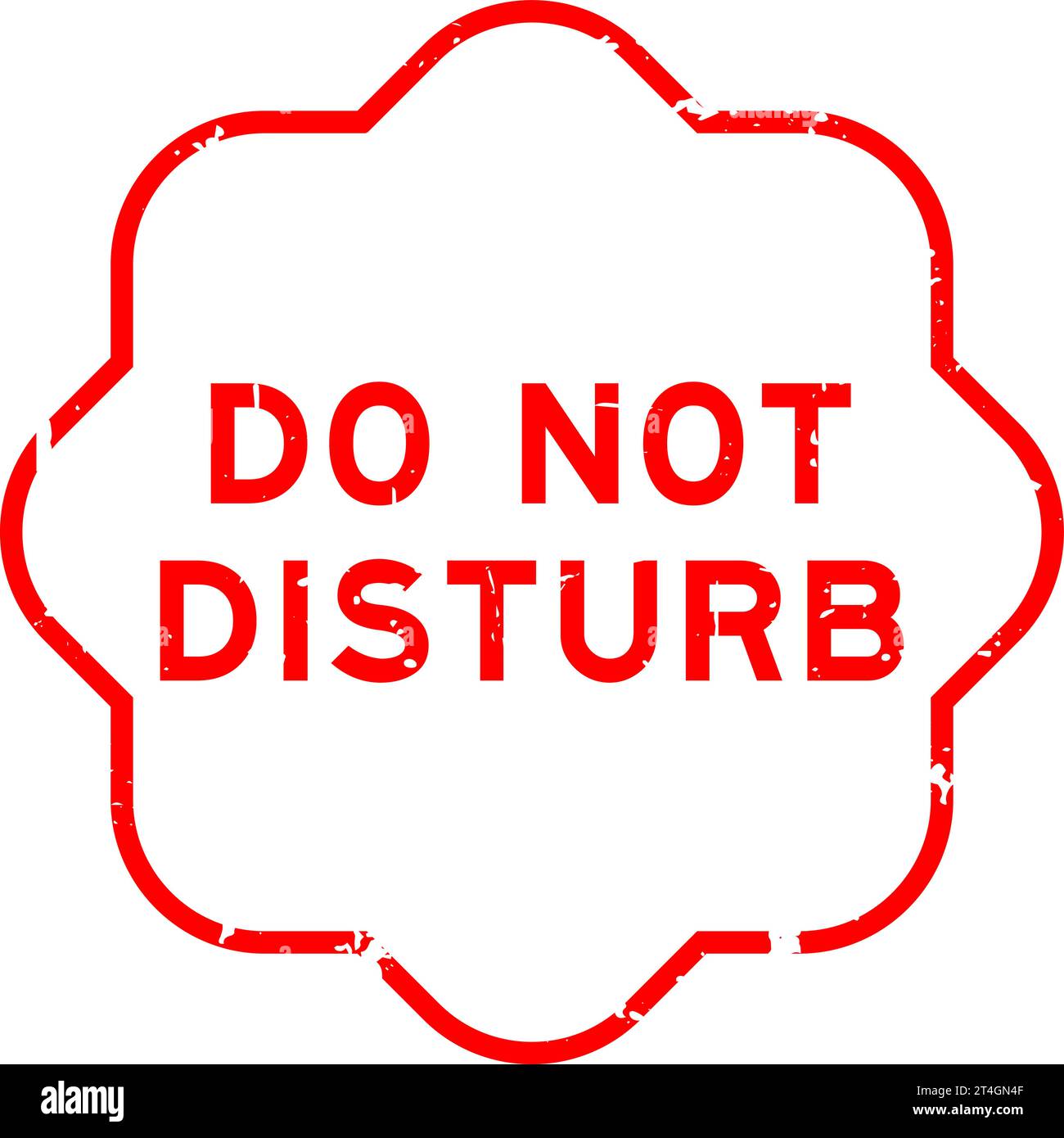 Grunge red do not disturb word rubber seal stamp on white background Stock Vector Image & Art ...