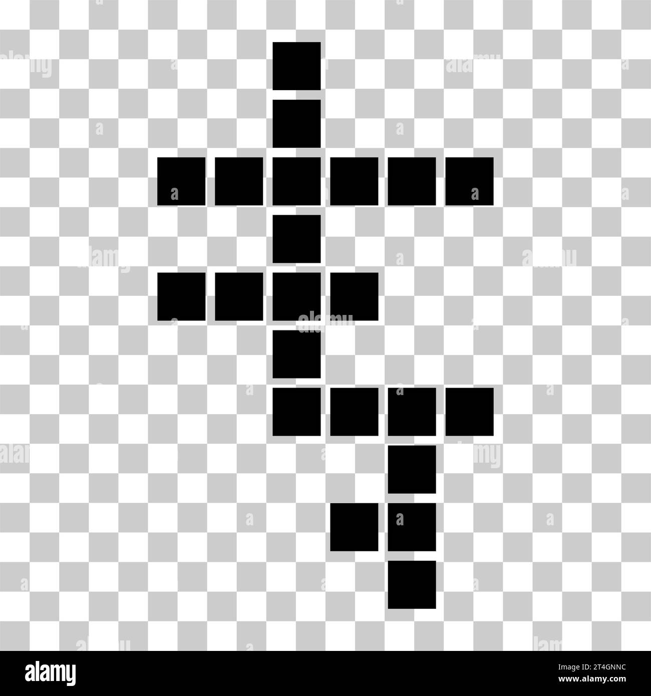 Crossword concept icon, cross word graphic symbol, web flat vector ...